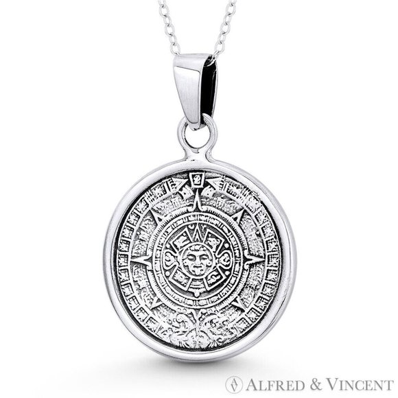 Alfred & Vincent | Jewelry | Mayan Calendar Aztec God Tonatiuh Charm ...